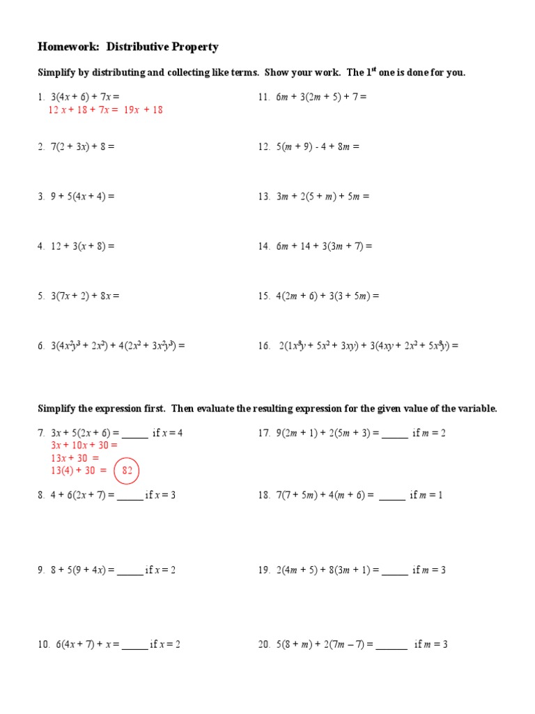 Distributive Property | PDF | Teaching Methods & Materials