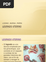 Legrado uterino.ppt | Parto | Salud sexual