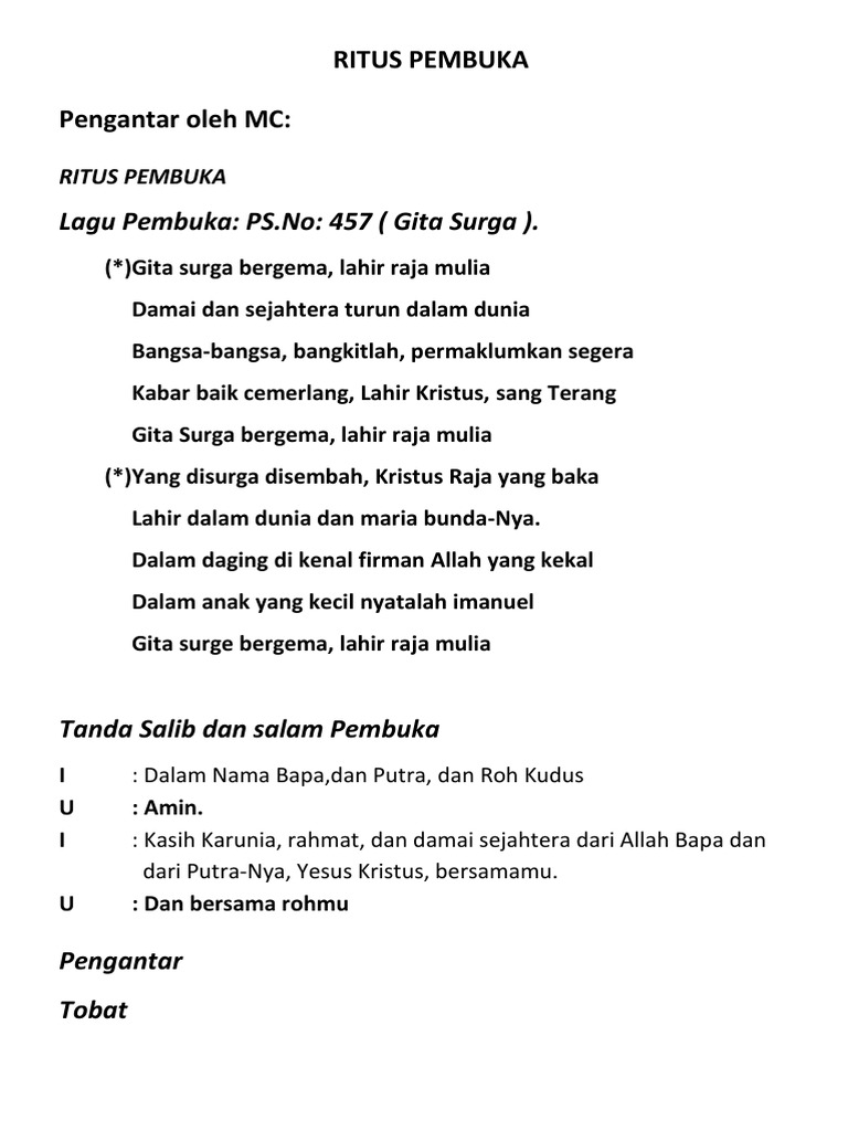 Teks Misa | PDF
