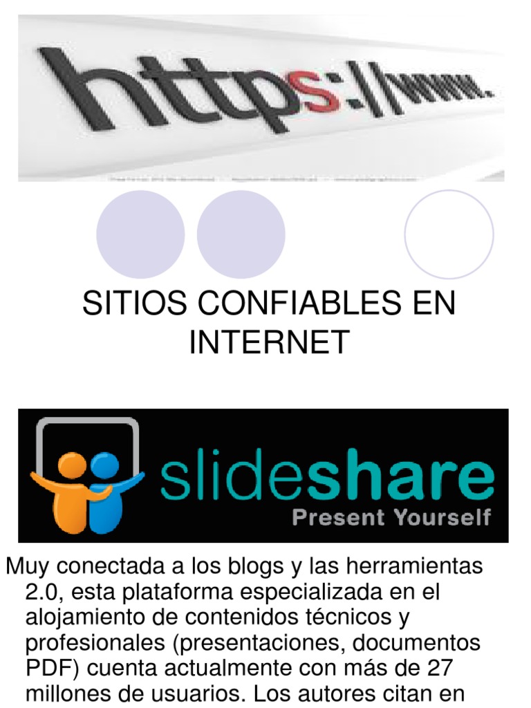 Sitios Confiables en Internet | PDF