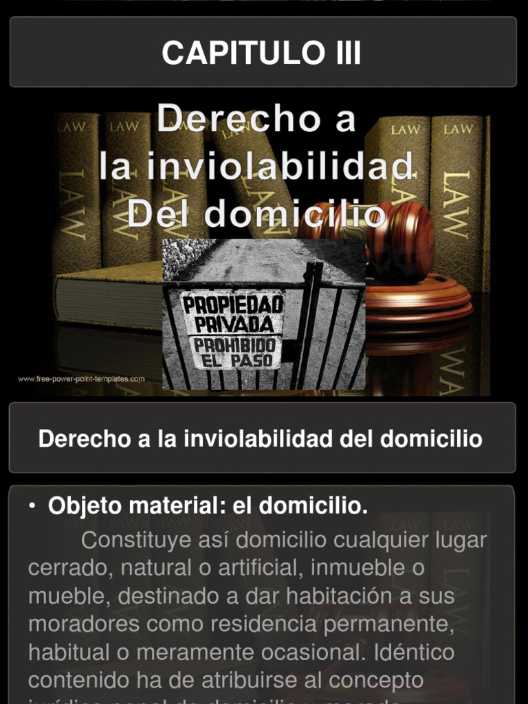 Inviolabilidad de Domicilio | PDF | Personalidad legal | Delito