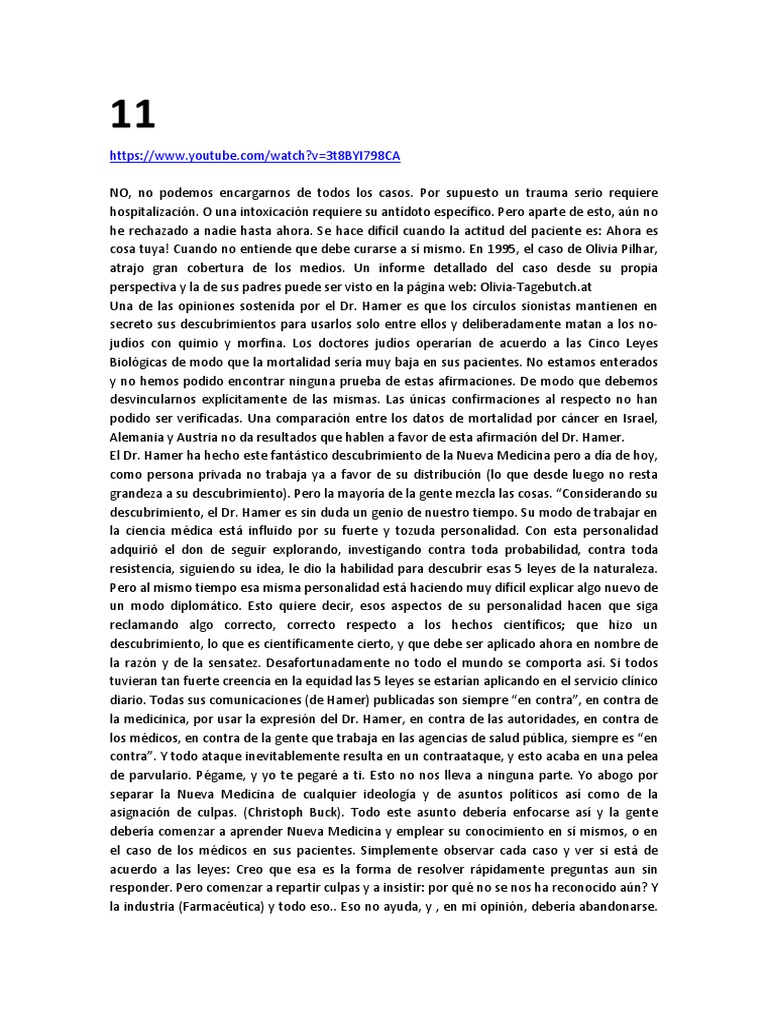 Las 5 Leyes Biológicas de La Nueva Medicina Germánica 6 | PDF | Science | Conocimiento