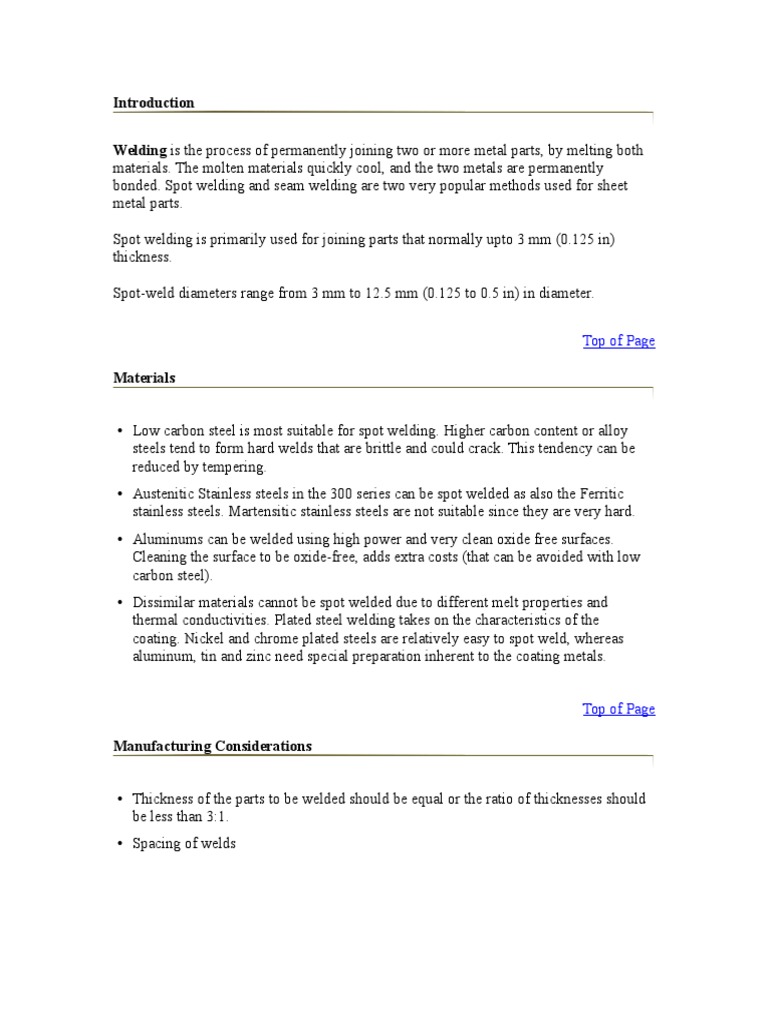 Welding Is The Process of Permanently Joining Two or More Metal Parts ...