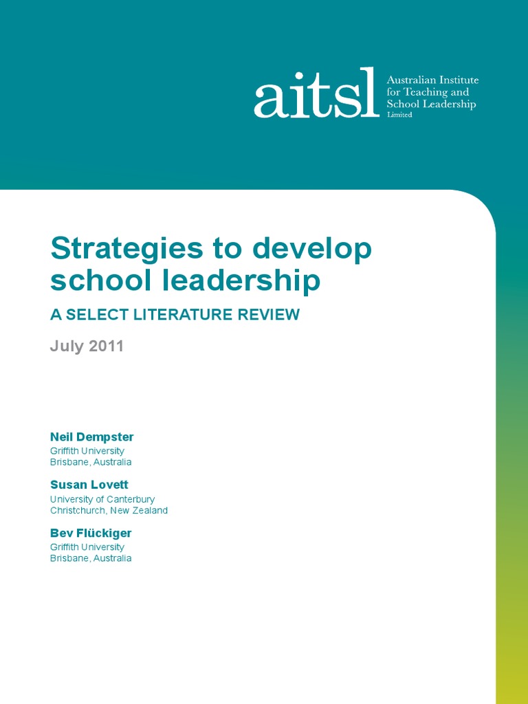 Strategies To Develop School Leadership | PDF | Leadership | Strategic ...
