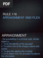 Arraignment Process Explained | PDF | Arraignment | Plea