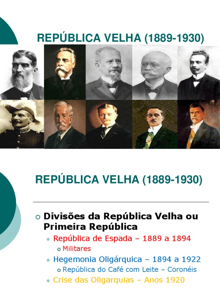REPÚBLICA VELHA (1889-1930) nov 2013.ppt | República | Brasil