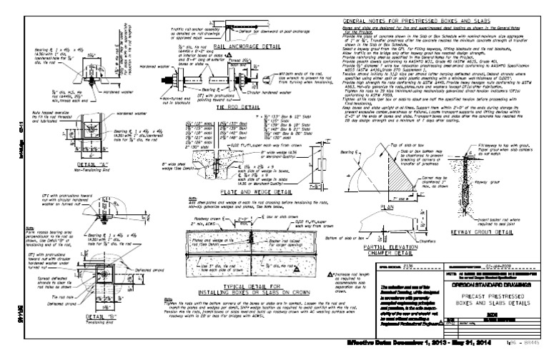 Oregon Standard Drawings: Baseline Report Date Calc. Book No | PDF ...