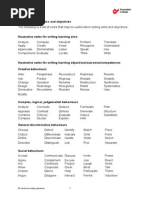 Action Verbs For Objectives | PDF | Educational Assessment ...