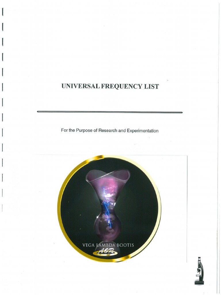 Universal Frequency List | PDF