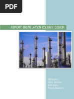 Distillation Column Design | PDF | Density | Distillation