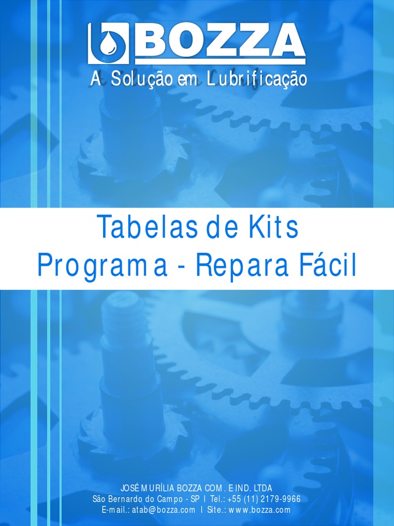 Bozza Tabela de Kits Programa Repara Fácil | PDF | Pistão | Motores