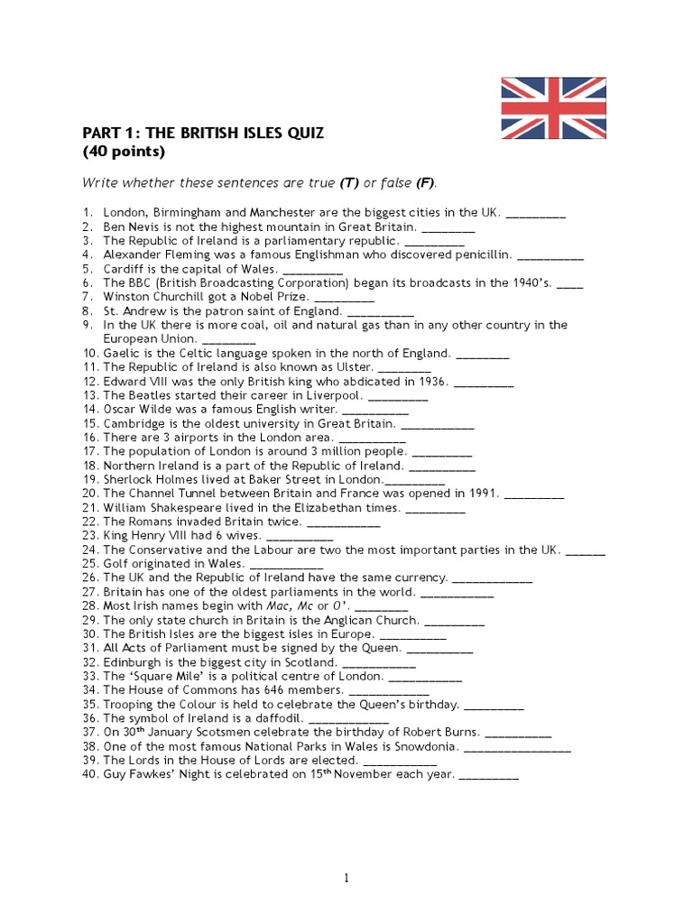 Test English Speaking Countries | PDF | United Kingdom | Australia