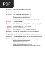 Socrates Mnemonic for History Taking | PDF | Nausea | Thorax