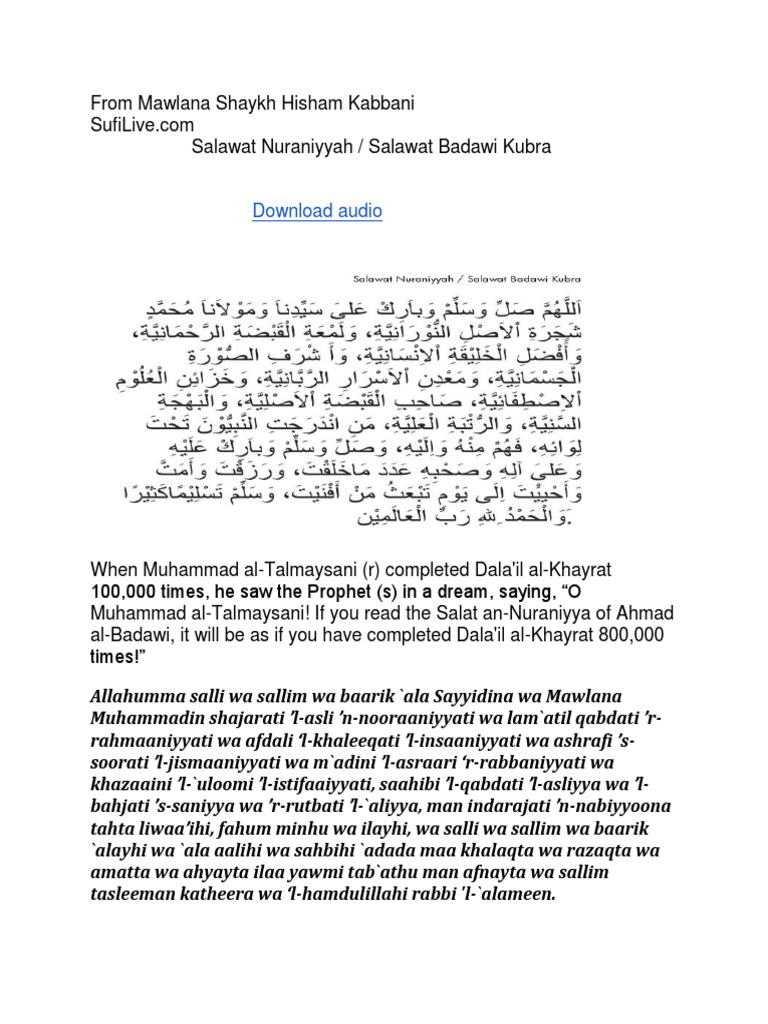 Compilation of Darood Shareef | PDF | Philosophy