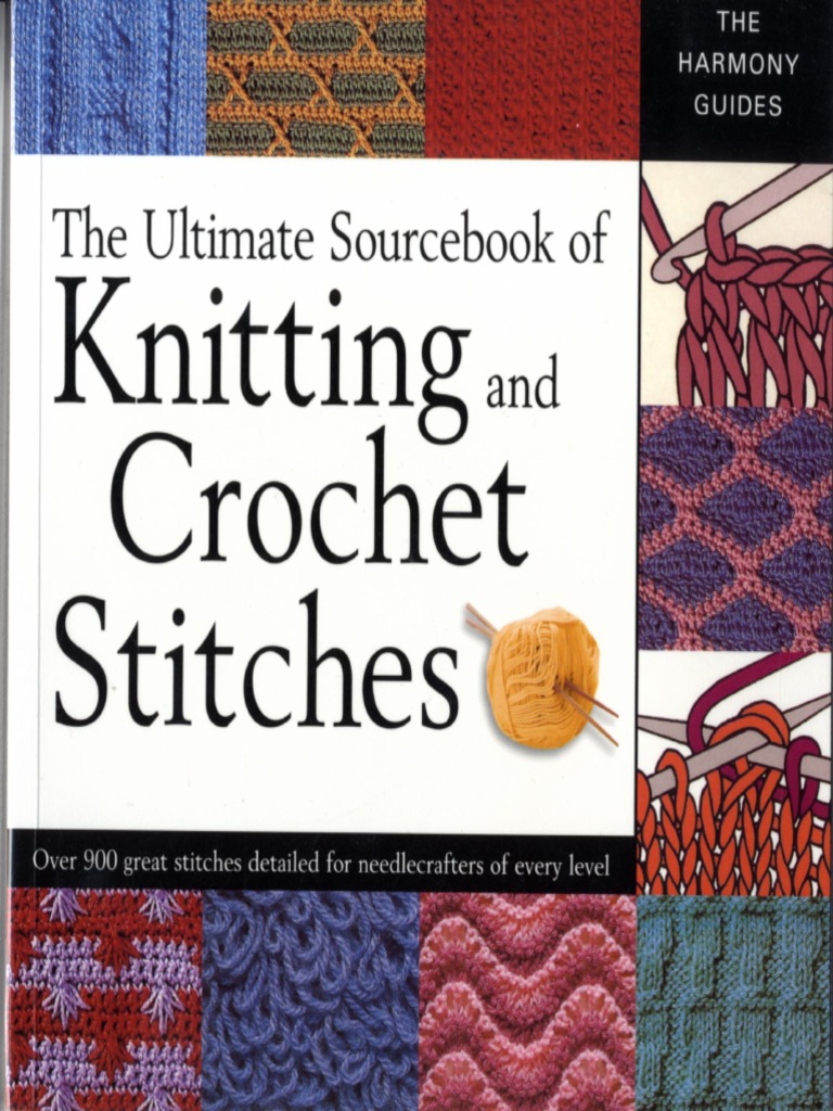 Ebook Knitting The Ultimate Source Book of Knitting Crochet Stitches ...
