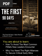 First 90 Days: Leadership Transition Tips | PDF | Goal | Cognition