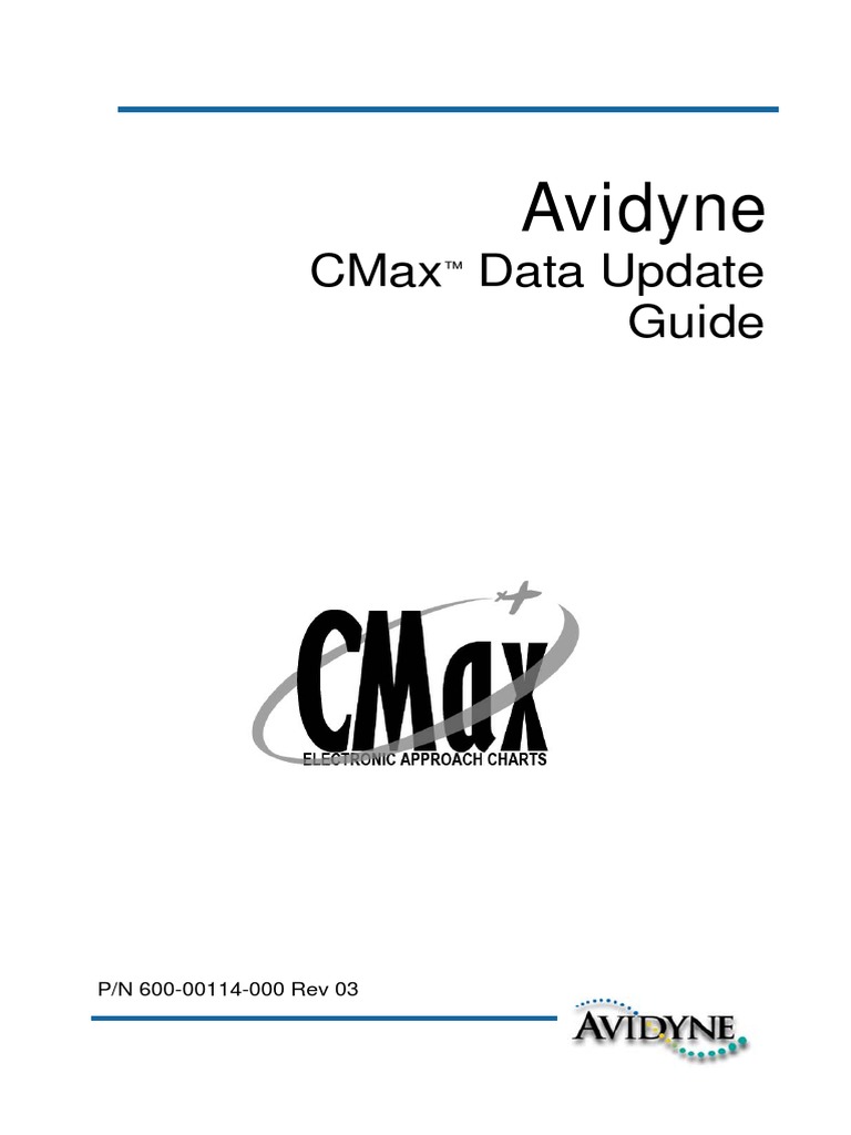 Avidyne: Cmax Data Update Guide | PDF | Installation (Computer Programs) | Personal Computers