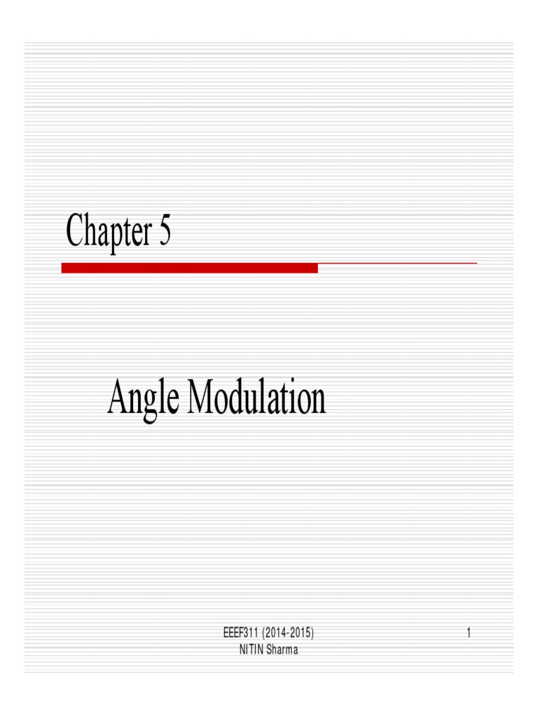 Ch5 Angle Modulation Pdf Frequency Modulation Detector Radio