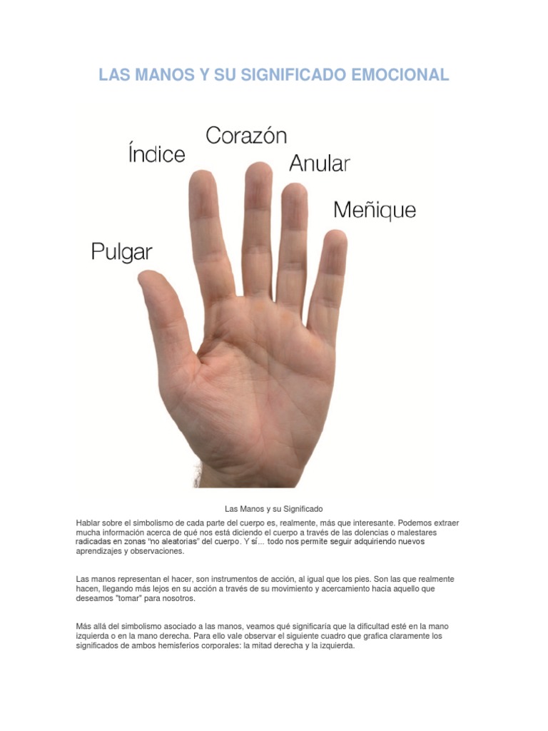 Las Manos y Su Significado Emocional | PDF | Los símbolos | Yin y yang