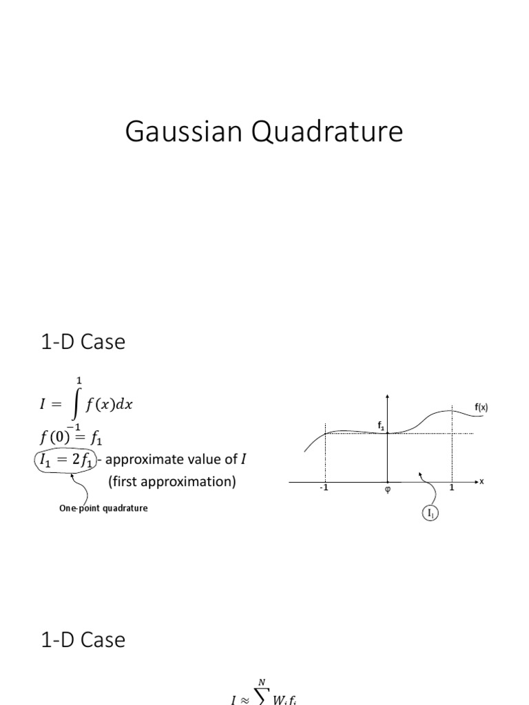 Gaussian Quadrature Explained | PDF