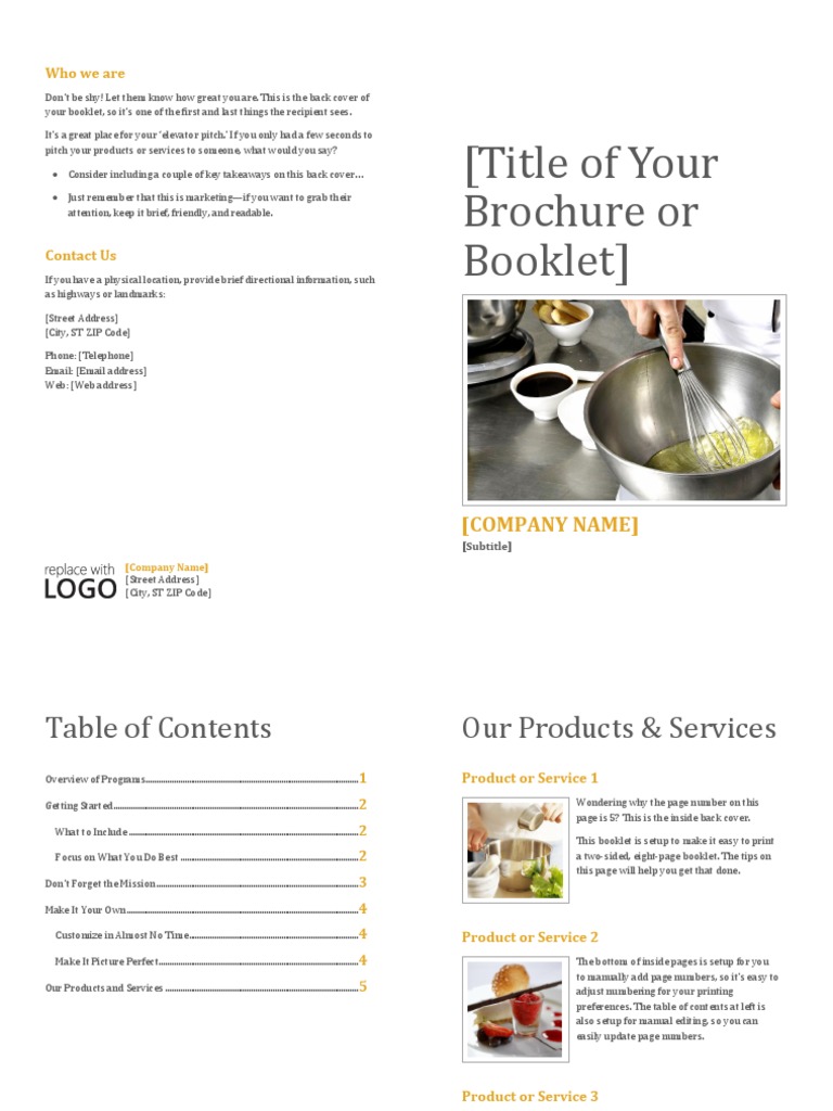 (Title of Your Brochure or Booklet) : (Company Name) | PDF | Page Layout | Computing