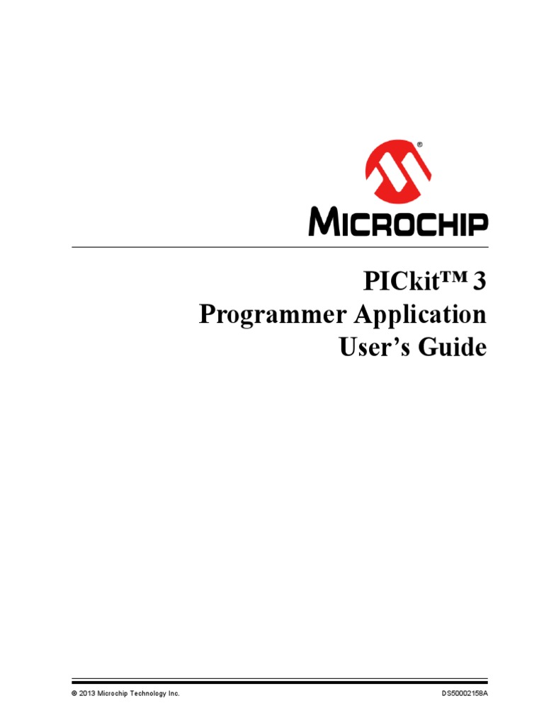 PICkit 3 Programmer Application User's Guide 50002158a | PDF | Usb ...