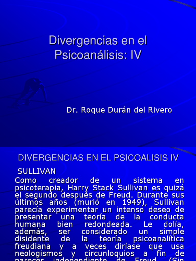 Teoría Interpersonal de Sullivan | PDF | Psicoanálisis | Sigmund Freud
