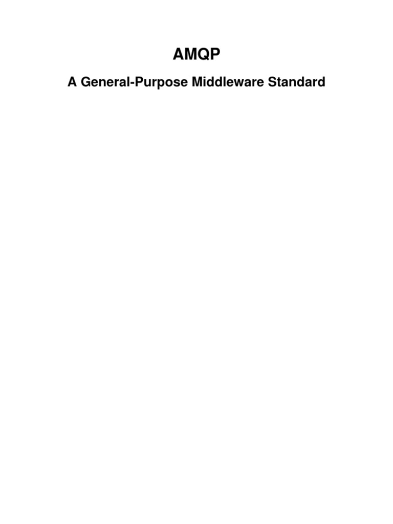 AMQP Protocol | PDF