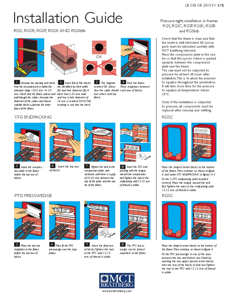 Lycron Frame Installation Guide | PDF | Nut (Hardware) | Electrical ...