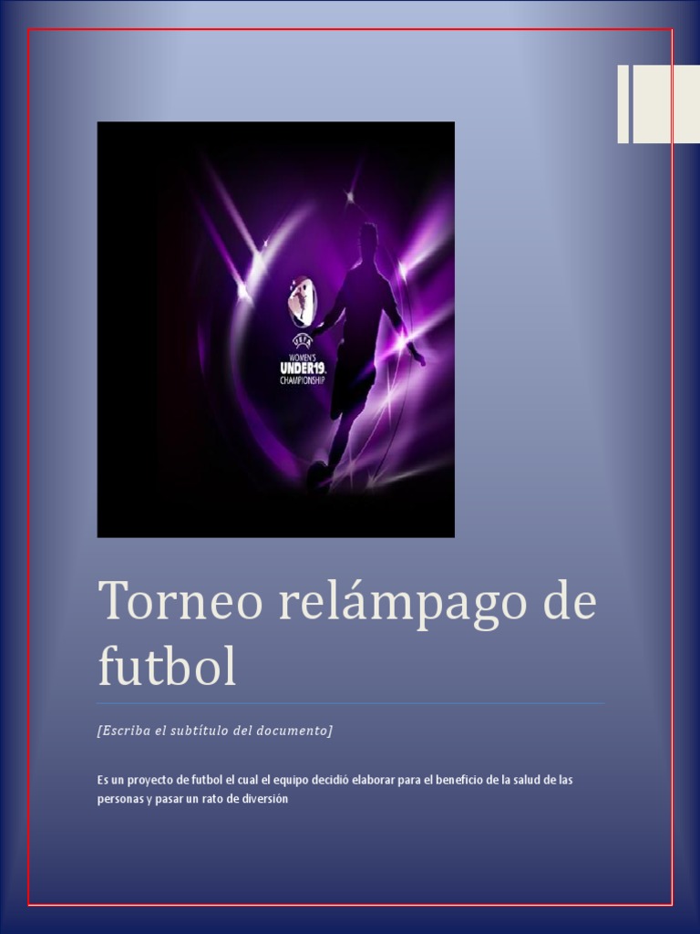 Torneo Relampago de Futbol | PDF | Asociación de Futbol | Deportes