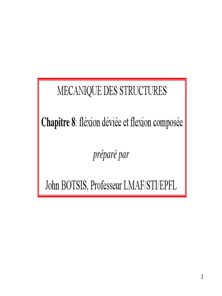 Flexion Deviée | PDF | Flexion (matériau) | Déformation d'un matériau