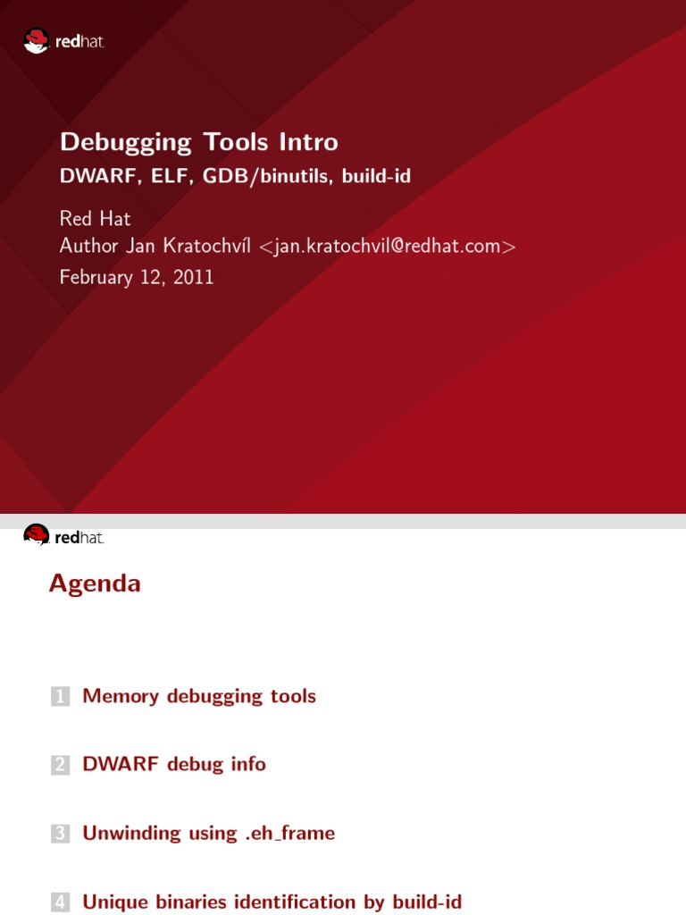 Debugging Tools Intro - DWARF, ELF, GDB:Binutils, Build-Id | PDF ...