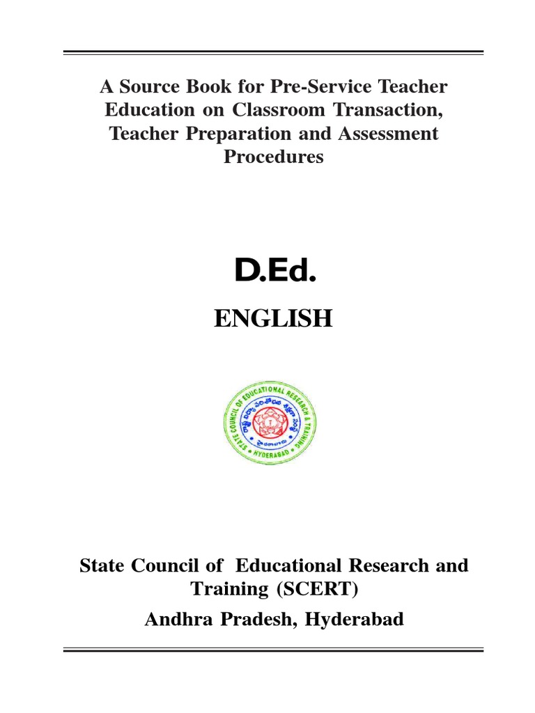 English D.ed | PDF | Teachers | Curriculum