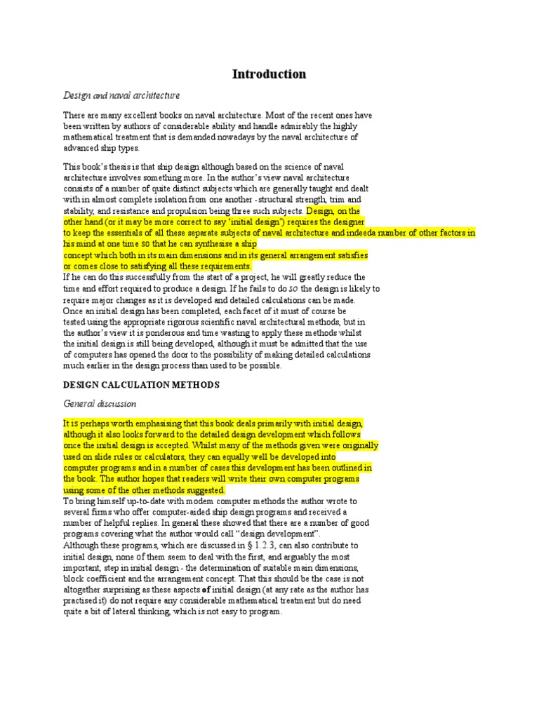 Principal Design Ship | PDF | Naval Architecture | Cabin (Ship)