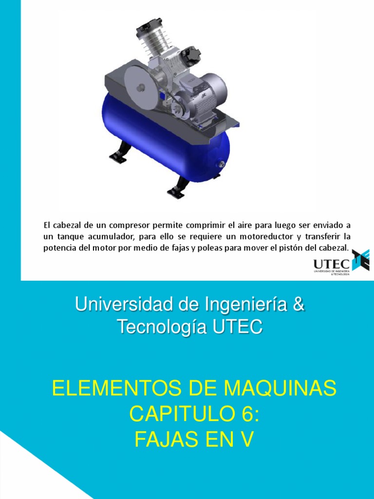 Fajas en V | PDF | Ingeniería mecánica | Bienes manufacturados