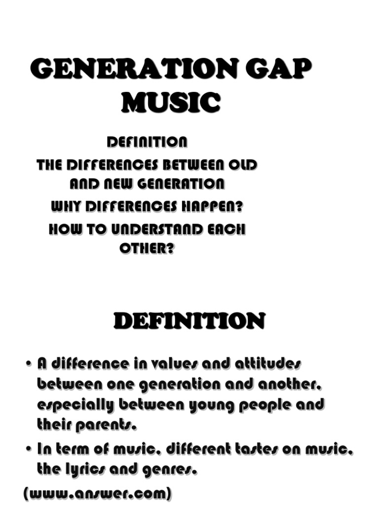 Understanding the Generation Gap in Music | PDF | Hip Hop Music | Sound