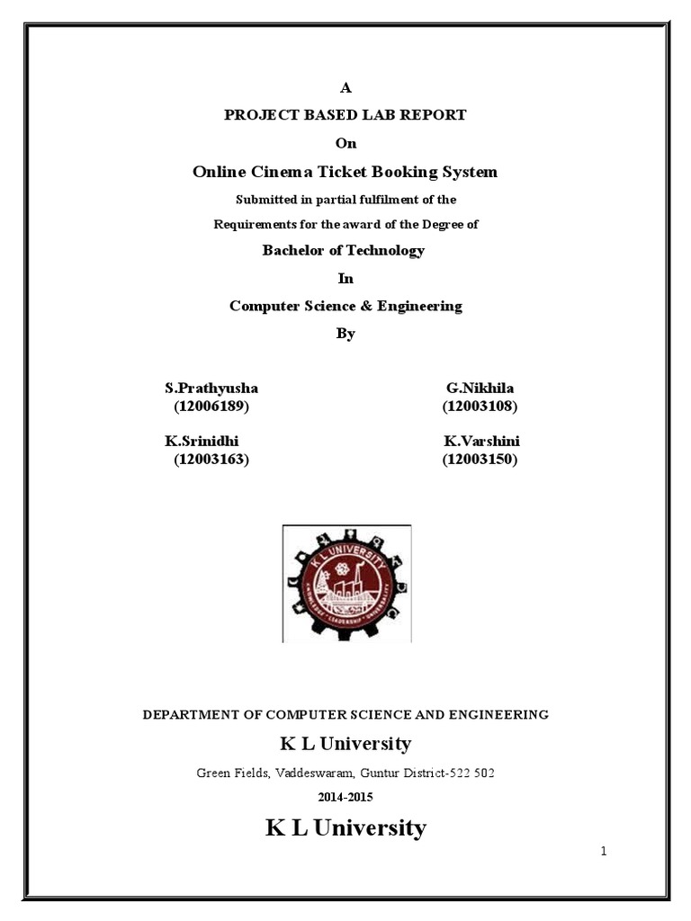 Online Movie Ticket Booking System | PDF | Java Servlet | Ticket ...