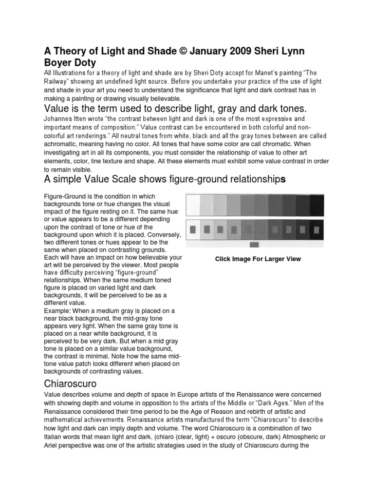 A Theory of Light and Shade | PDF | Shadow | Darkness