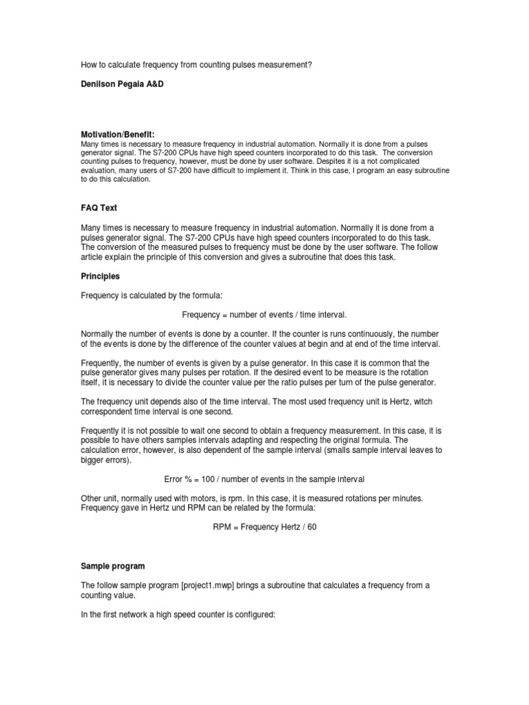 Denilson Pegaia A&D | PDF | Frequency | Parameter (Computer Programming)