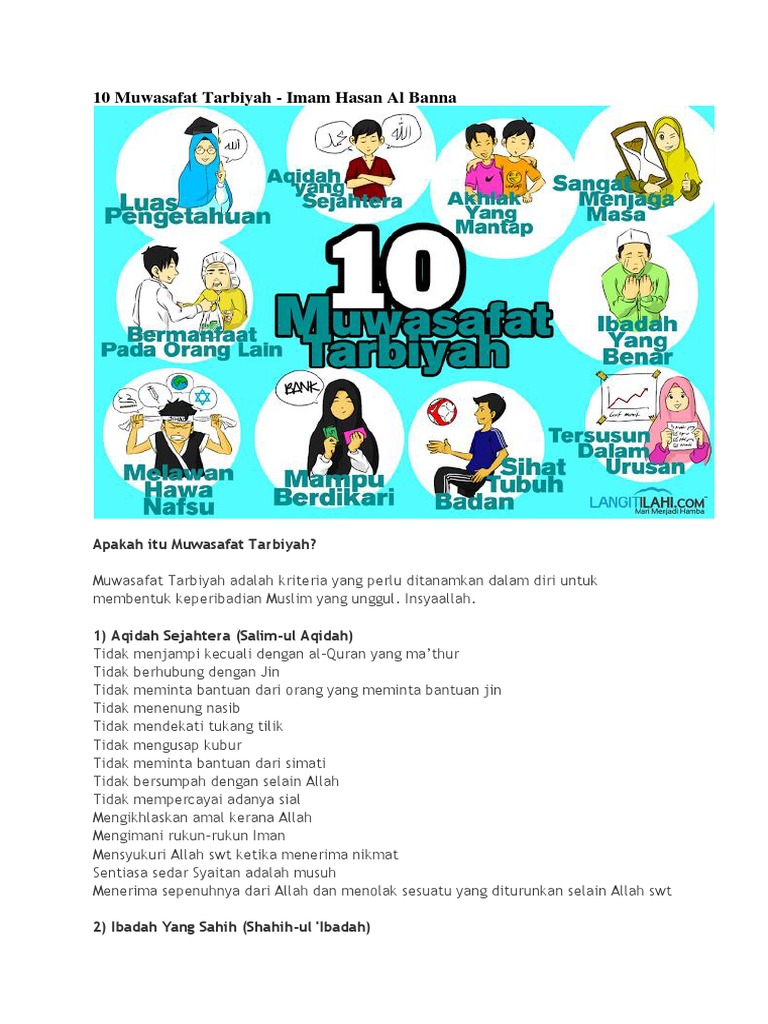 10 Muwasafat Tarbiyah | PDF
