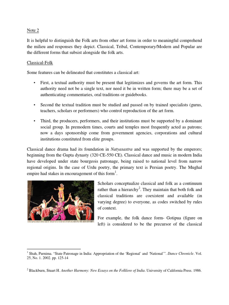 Indian Folk and Classical Art Forms | PDF | Tribe | Race (Human ...