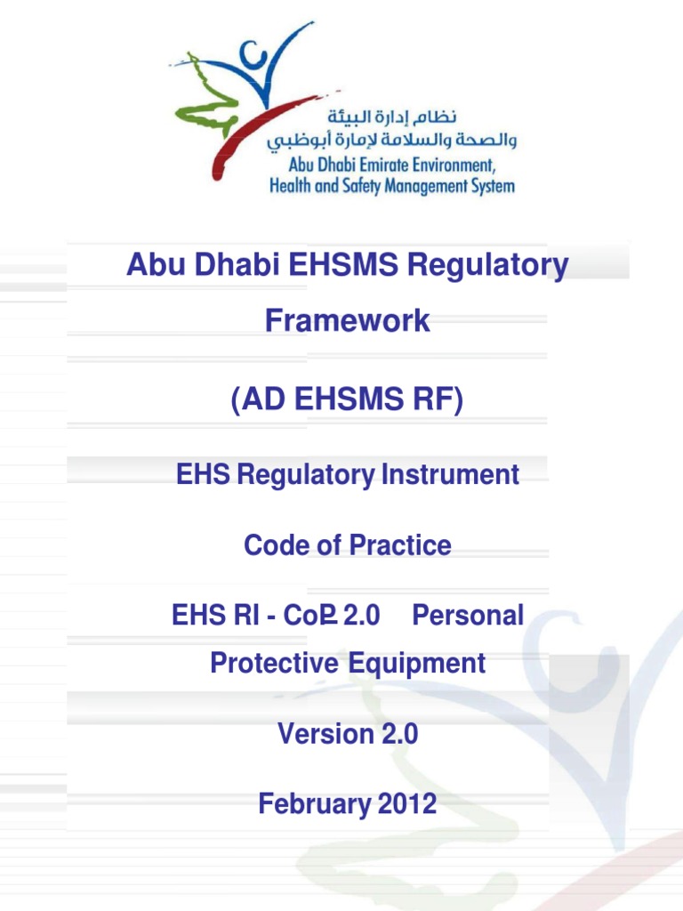 Abu Dhabi EHSMS Regulatory Framework (Ad Ehsms RF) | PDF | Personal ...