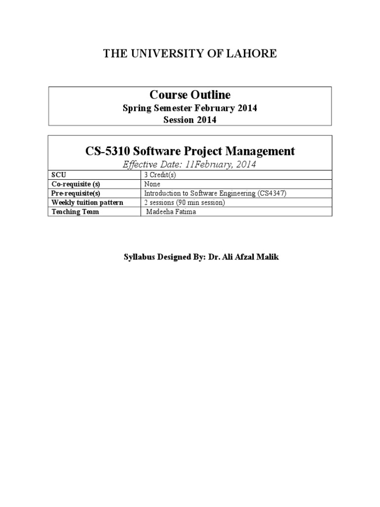 SPM Course Outlines | PDF | Plagiarism | Academic Dishonesty
