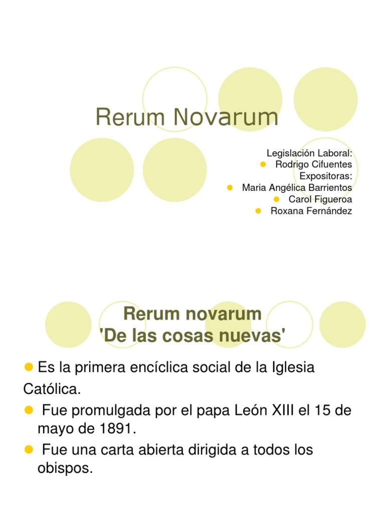 Rerum Novarum | PDF