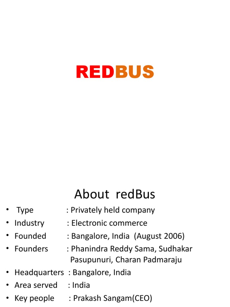REDBUS | PDF | Sales | Marketing