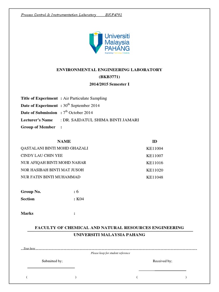 PM10 Air Sampling Experiment Report | PDF | Particulates | Air Pollution