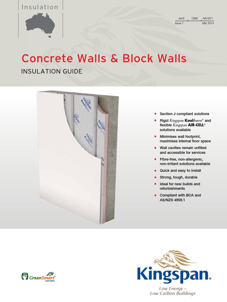 Kingspan Insulation Concrete Wall Application | PDF | Drywall ...