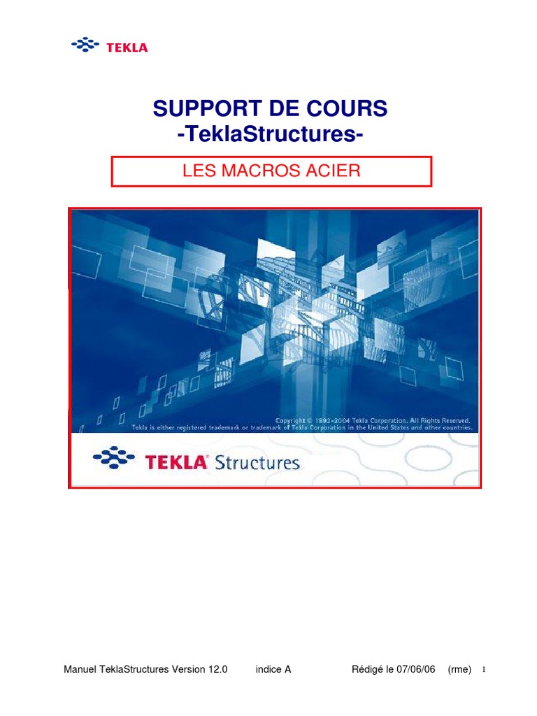 Formation TEKLA Structures | PDF | Soudage | Construction