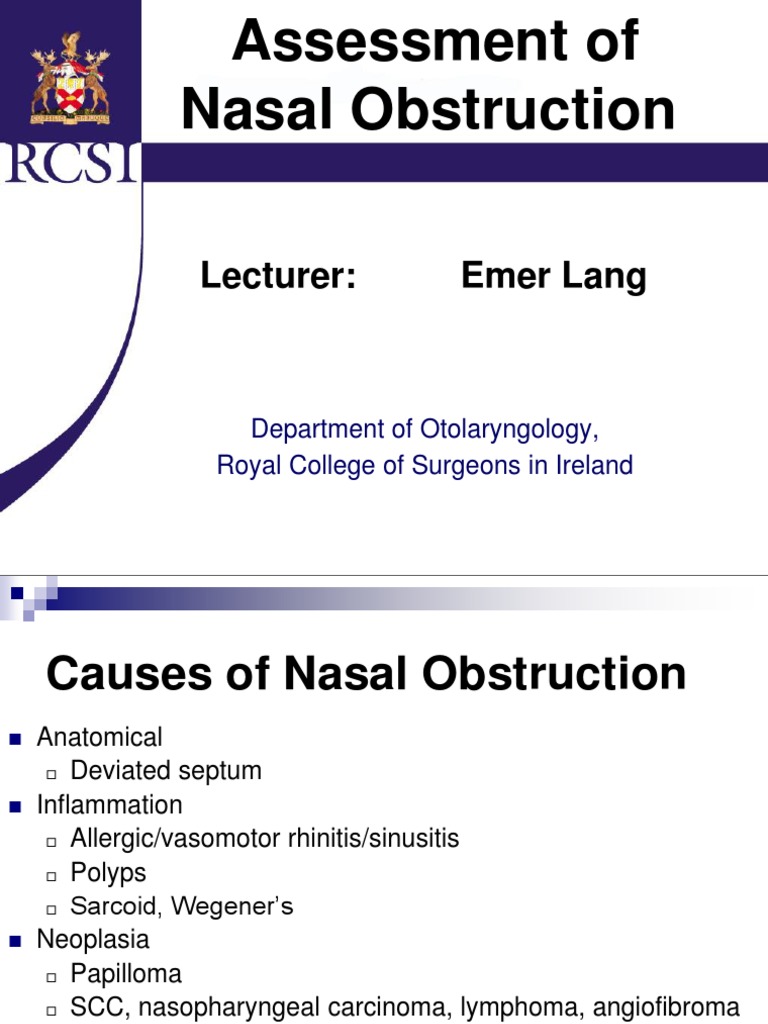 A Comprehensive Guide to Assessing and Managing Common Causes of Nasal ...