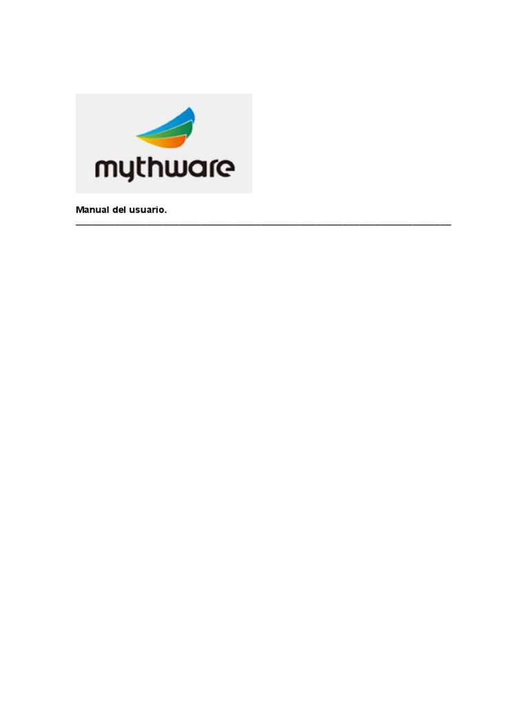 Manual Del Usuario - MYTHWARE - Final Version | PDF | Point and Click ...